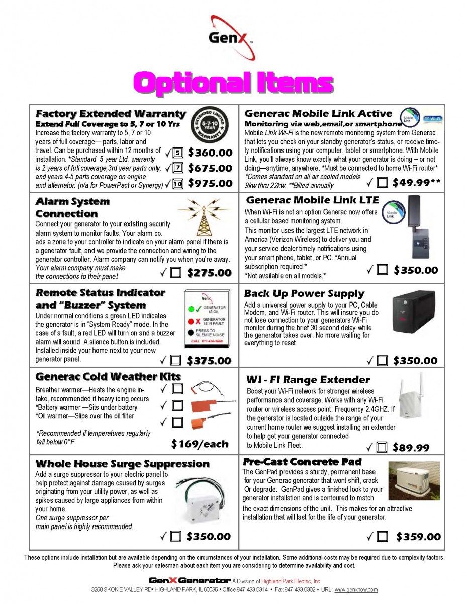 Generac 10kW with Wi-Fi and 16 Circuit Load Center | GenX